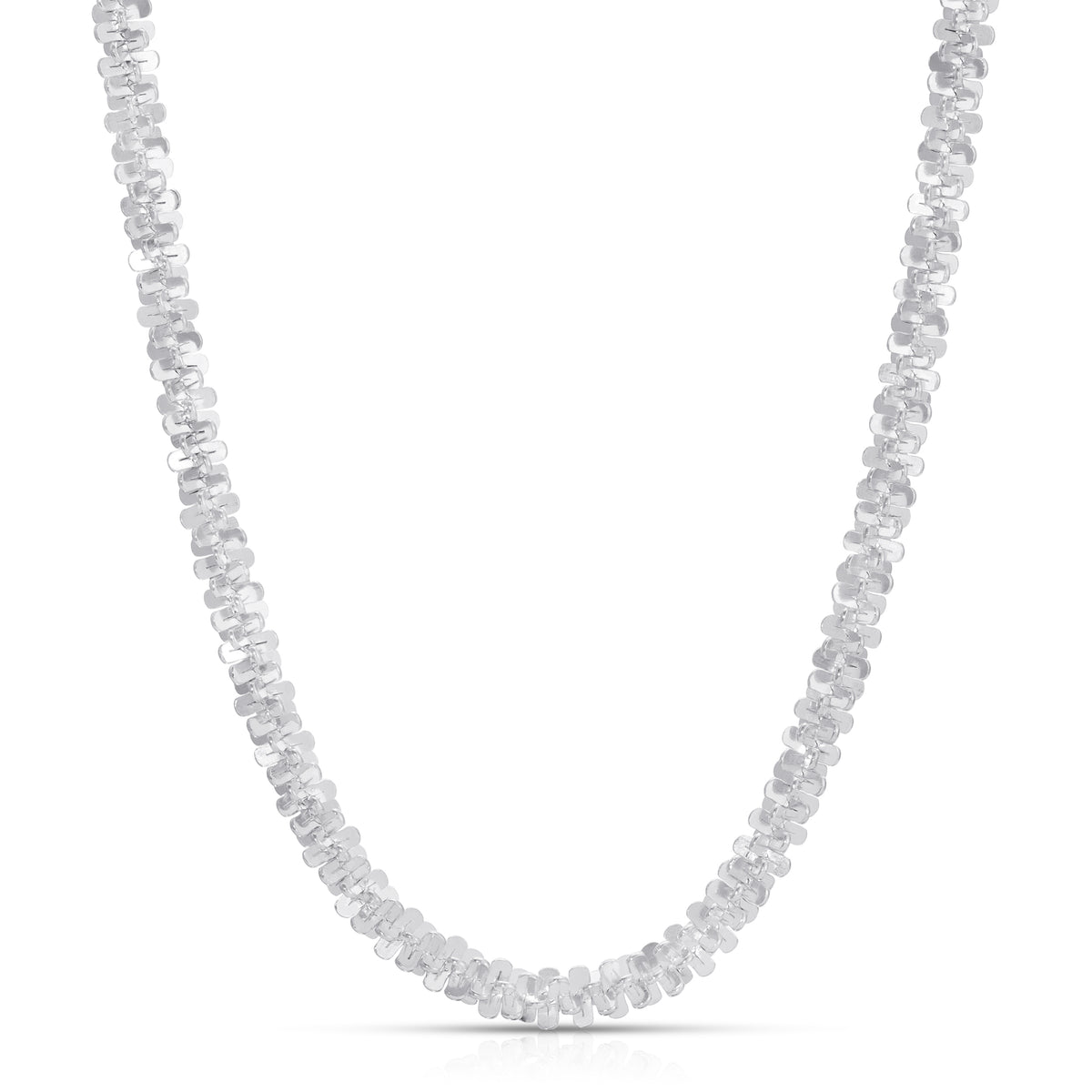 Sterling Silver Sparkle Rock Chain – LZJ