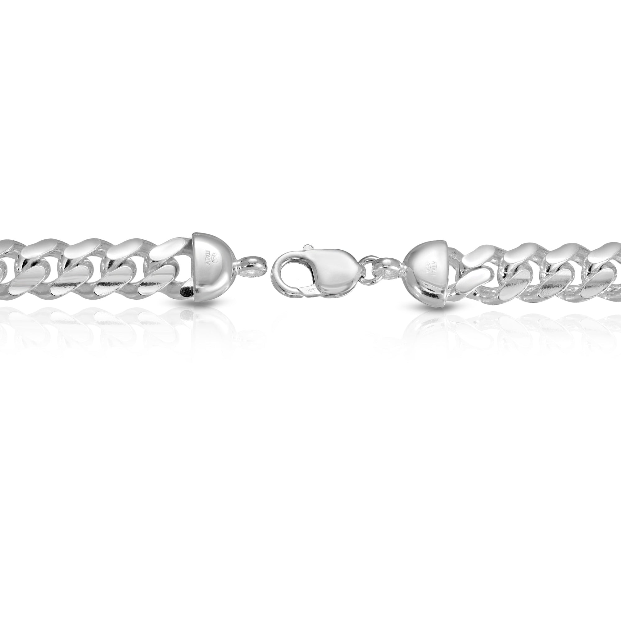 12.8mm Cuban Chain Sterling Silver - Luke Zion Jewelry