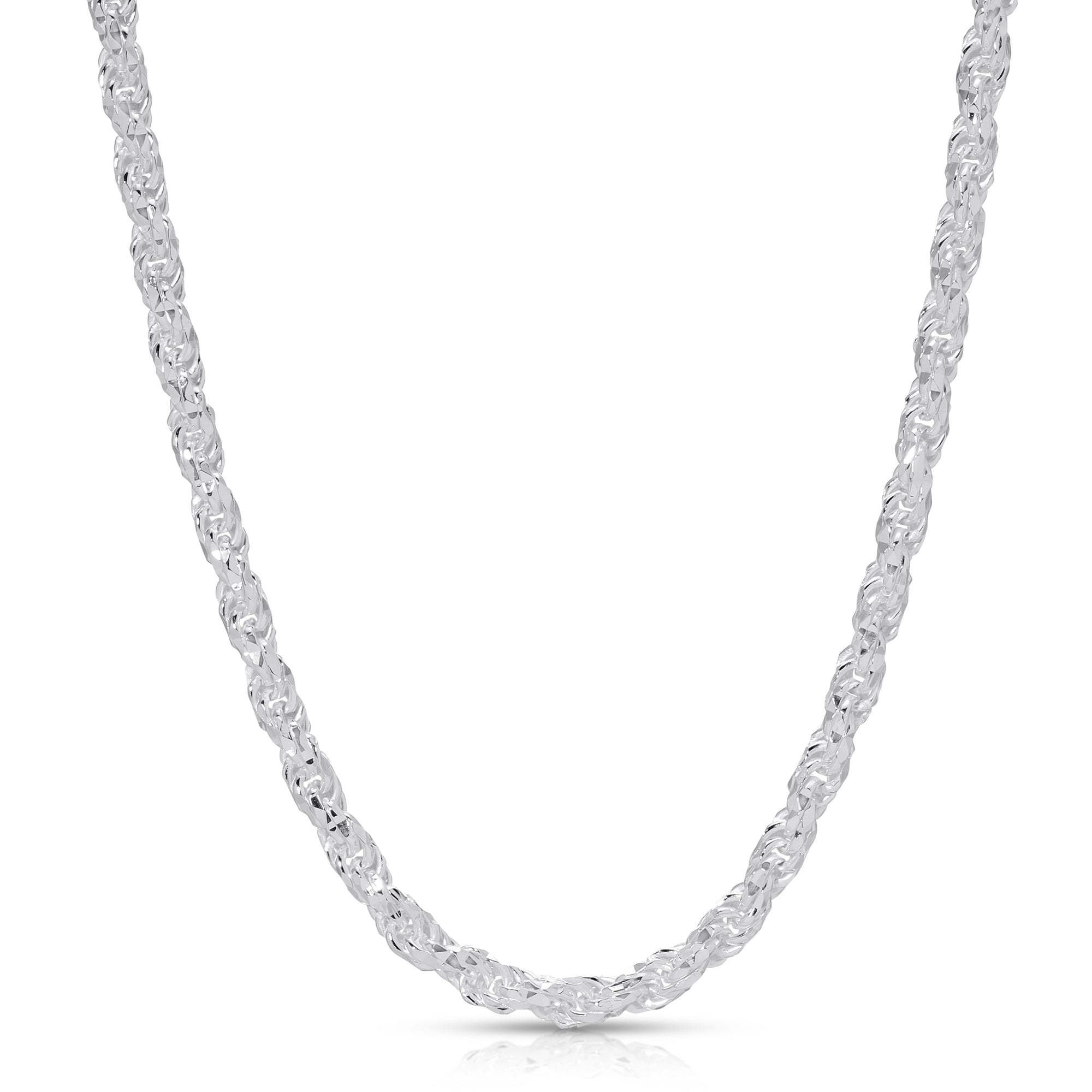 4mm Rope Chain Prism Diamond Cut - Luke Zion Jewelry