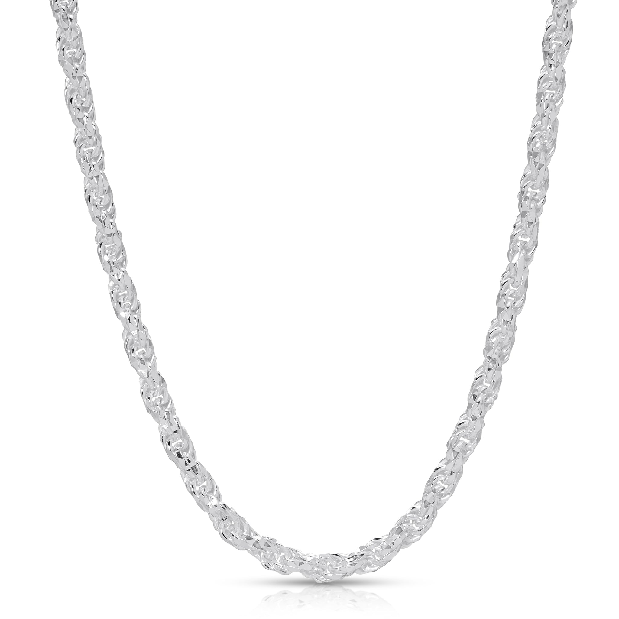 4mm Rope Chain Prism Diamond Cut - Luke Zion Jewelry
