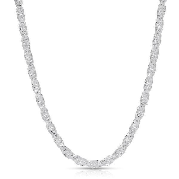 4mm Rope Chain Prism Diamond Cut - Luke Zion Jewelry – LZJ