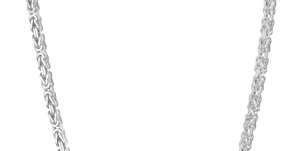 4mm Byzantine Chain Sterling Silver - Luke Zion Jewelry – LZJ