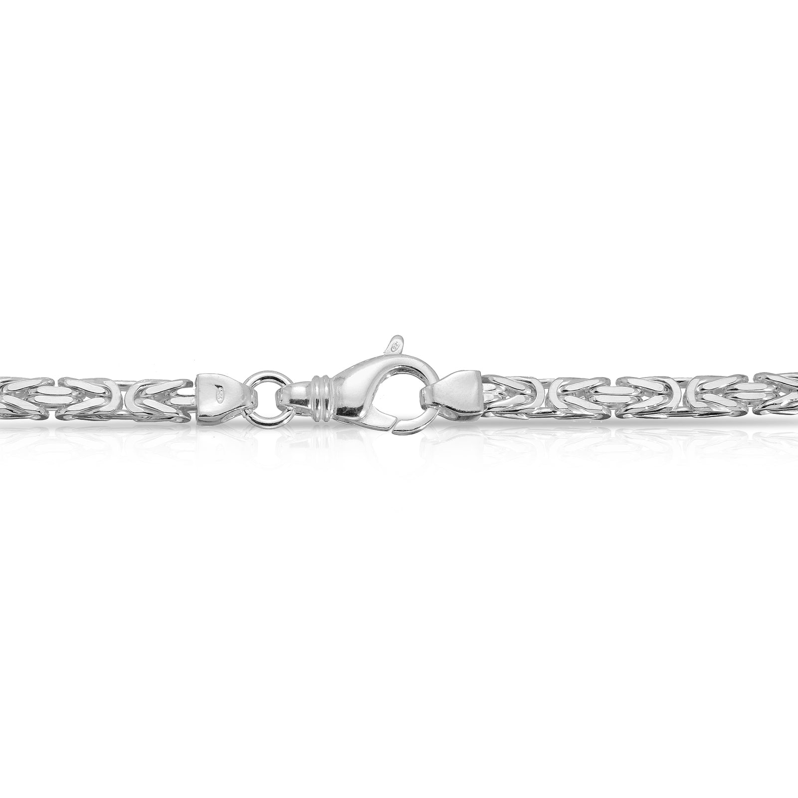 4mm Byzantine Chain Sterling Silver - Luke Zion Jewelry