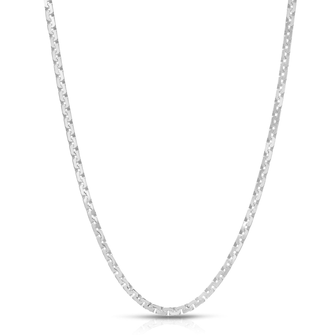 Silver Greek Box Chain | Mens Sterling Silver Chains – LZJ