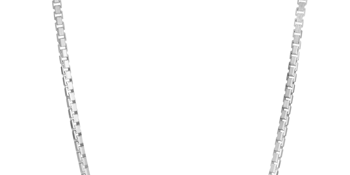 3mm Box Chain 8 Sided Diamond Cut Sterling Silver - Luke Zion Jewelry – LZJ