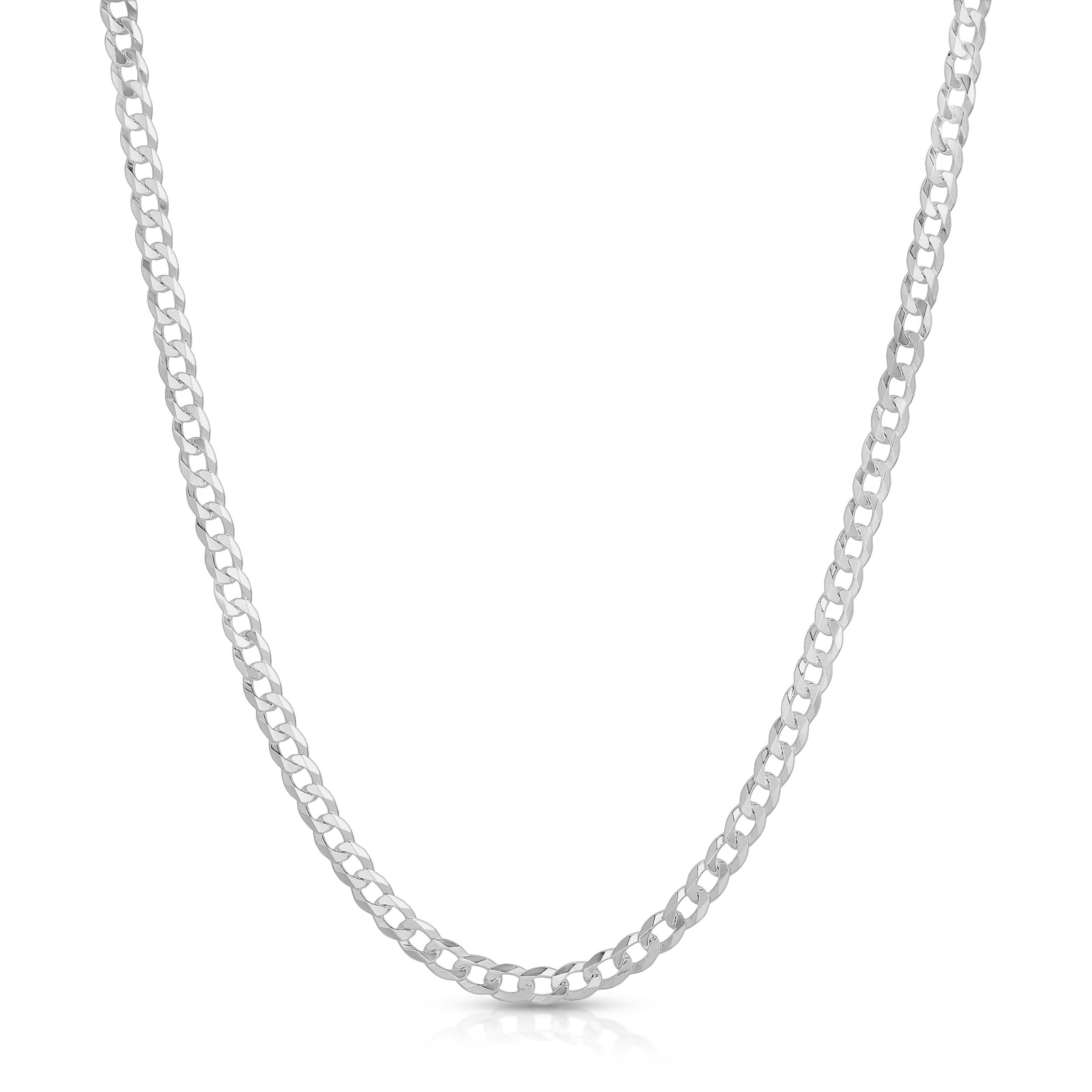 Silver Curb Chains & Sterling Silver Men's Curb Chains