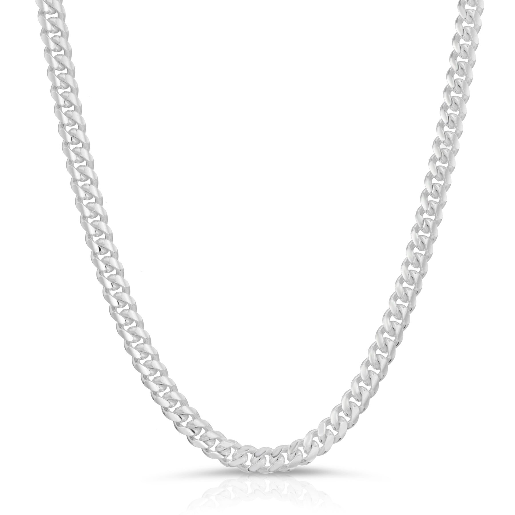 5.5mm Cuban Chain Sterling Silver - Luke Zion Jewelry