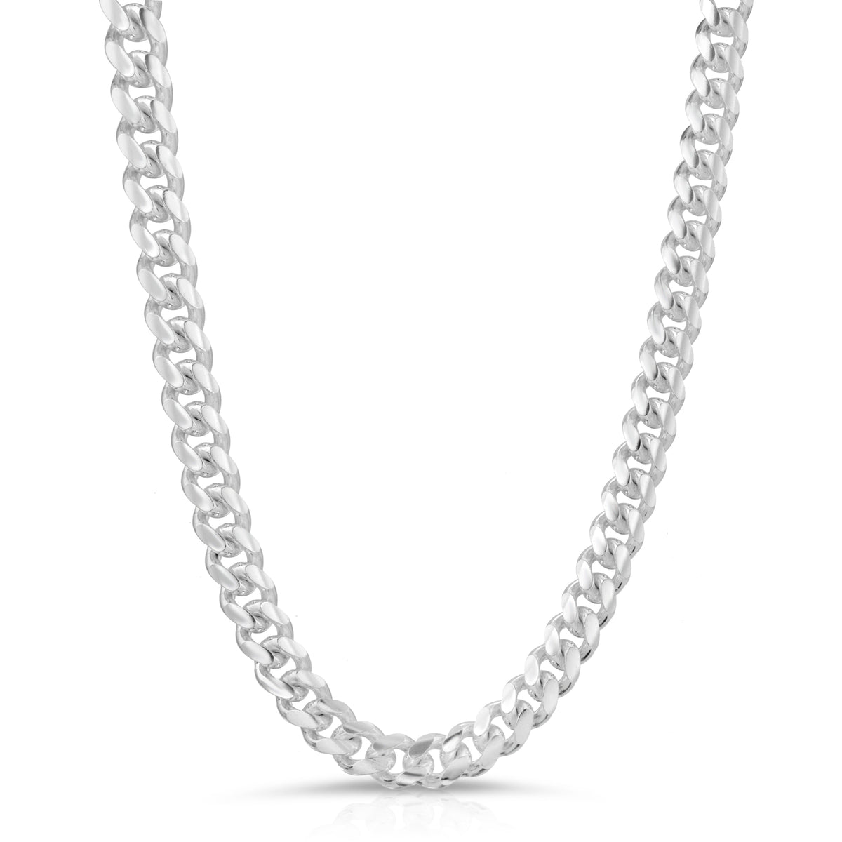 8.2mm Cuban Chain Sterling Silver - Luke Zion Jewelry